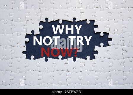Why not try symbol. Concept words Why not try on wooden blocks ...