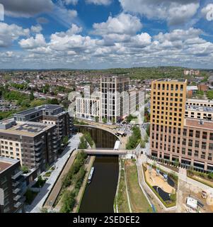 Aerial view of Greenford Quay development, Ealing Stock Photo - Alamy