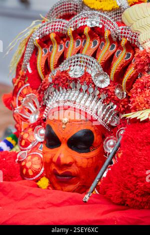 The Vishnumoorthi Theyyam is Narasimha the fourth incarnation of Lord ...