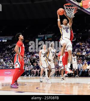 LSU forward Robert Miller III (6) shoots against Texas A&M forward ...