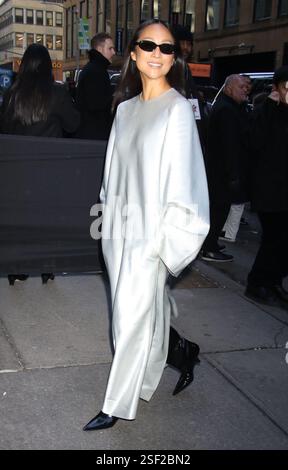 February 07, 2025 Greta Lee attend Calvin Klein 2025 Collection in New ...