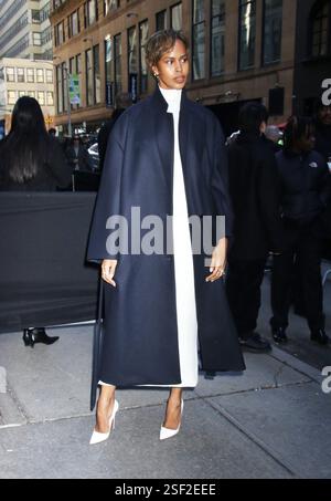 February 07, 2025 Sabrina Elba, Isan Elba Nara attend Calvin Klein 2025 ...