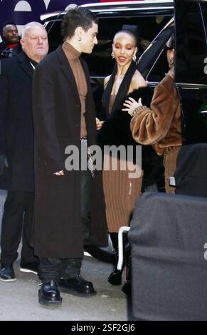 February 07, 2025 FKA Twigs, Jordan Hemingway attend Calvin Klein 2025 ...