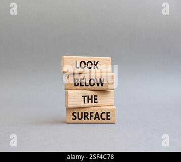 Look below the surface symbol. Concept word Look below the surface on ...