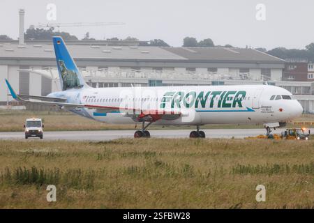 Frontier Airlines Airbus A321 Flugzeug Flughafen San Juan in Puerto ...