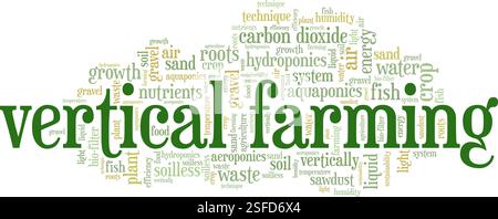 Vertical Farming word cloud conceptual design isolated on white ...