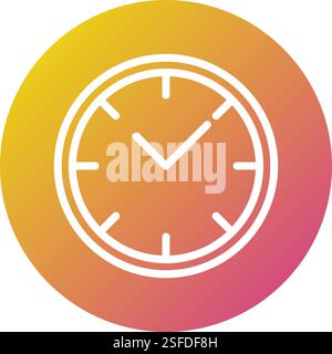 Wall clock Vector Icon Design Illustration Stock Vector Image & Art - Alamy
