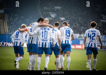 Rostock, Deutschland 09. Februar 2025: 3. Liga - 2024/2025 - FC Hansa ...