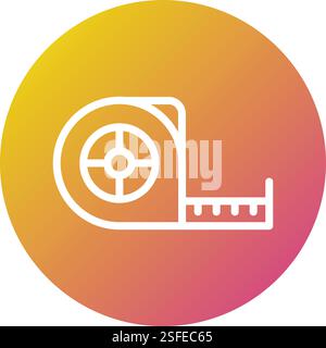Measuring tape Vector Icon Design Illustration Stock Vector Image & Art ...