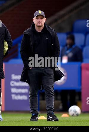 Everton manager Brian Sorensen during the Barclays Women's Super League ...