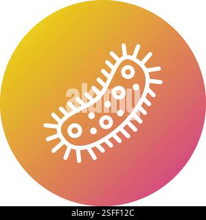 Bacteria vector line icons set. Bacterium, Microbe, Pathogen ...