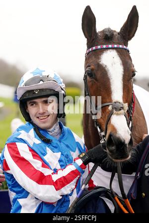 Jockey Darragh O’Keeffe after winning the BetVictor Champion Chase on ...