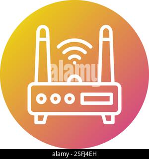Wifi router Vector Icon Design Illustration Stock Vector Image & Art ...