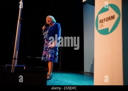 Reform spokeswoman Ann Widdecombe speaking during the Reform UK ...