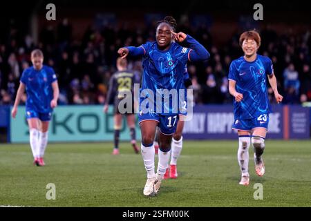 Chelsea's Sandy Baltimore celebrates scoring their side's first goal of ...