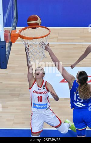 Lorela Cubaj (ITA) in action during the Group B match between Italy and ...