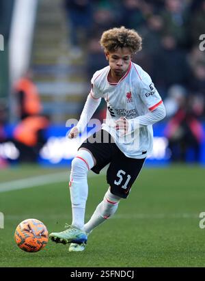 Liverpool's Trent Kone-Doherty during the Emirates FA Cup fourth round ...