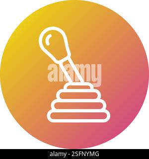 Gear stick Vector Icon Design Illustration Stock Vector Image & Art - Alamy