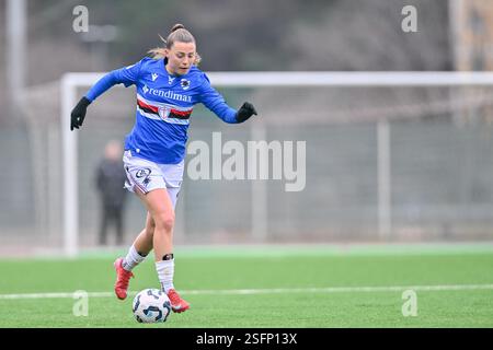 Genoa, Italy. 09th Feb, 2025. Sofia Bertucci (Sampdoria) - Caroline ...