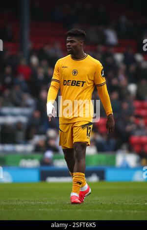Emmanuel Agbadou of Wolverhampton Wanderers in action the ball during ...