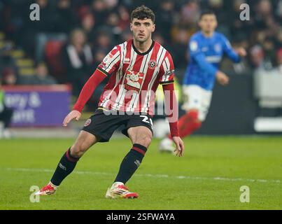 Thomas Cannon of Sheffield United during the Sky Bet Championship match ...