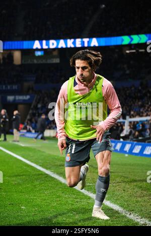 Pere Milla of RCD Espanyol during the La Liga EA Sports match between ...