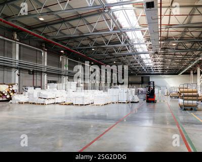 Blocks of foam rubber in warehouse Stock Photo - Alamy