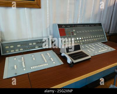 Soviet missile launch control room inside Tagansky Protected Command ...