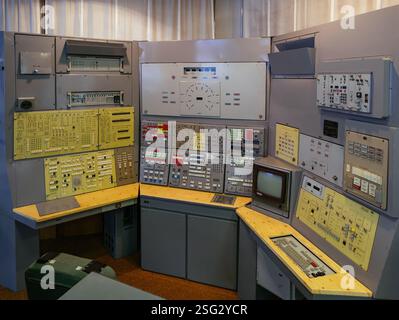 Soviet missile launch control room inside Tagansky Protected Command ...