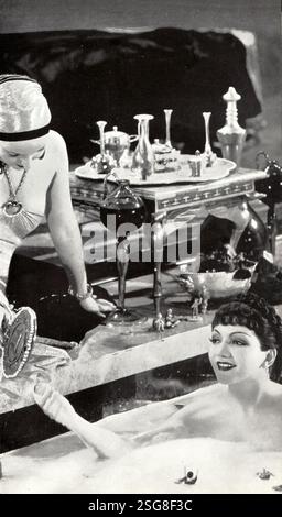 SIGN OF THE CROSS CLAUDETTE COLBERT as Poppea Date: 1932 Stock Photo ...