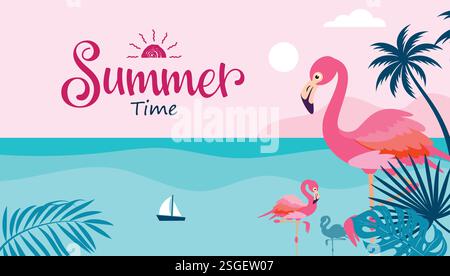 summer time beach Stock Vector Image & Art - Alamy