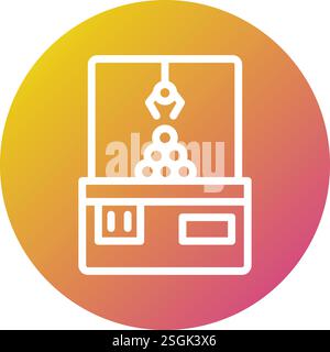 Claw Machine Vector Icon Design Illustration Stock Vector Image & Art ...