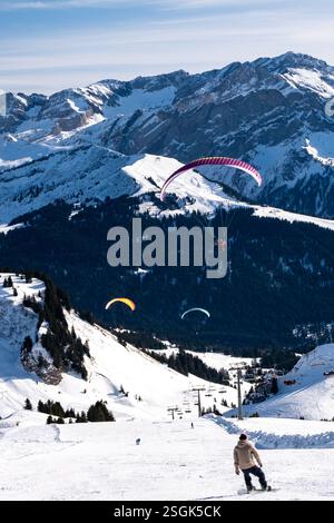 Villars sur Ollon ski station and resort in te Alps Vaudoise ...