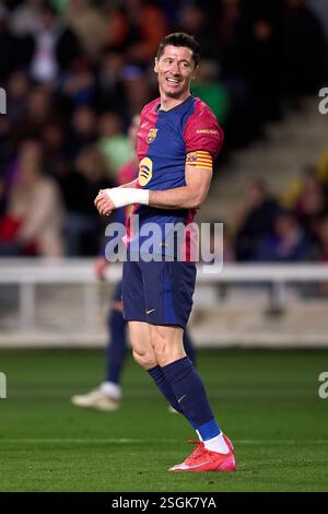 Robert Lewandowski of FC Barcelona during the La Liga EA Sports match ...