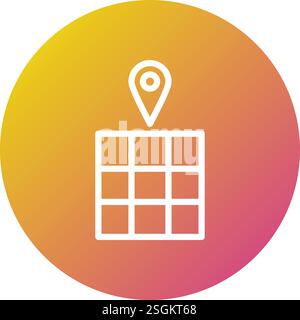 Grid location Vector Icon Design Illustration Stock Vector Image & Art ...