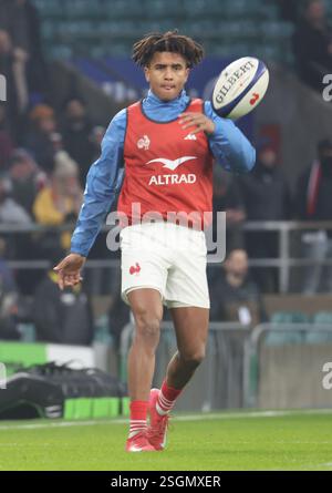 Theo ATTISSOGBE of France during the 2025 Six Nations Championship ...