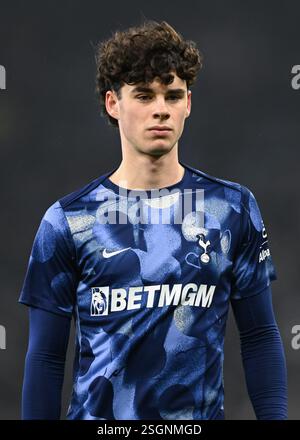 Archie Gray of Tottenham Hotspur ahead of the Premier League match ...