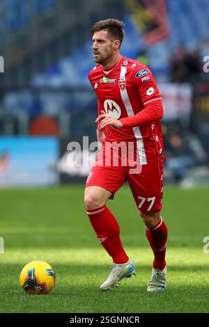 AC Monza's Georgios Kyriakopoulos during twenty-fourth Serie A soccer ...