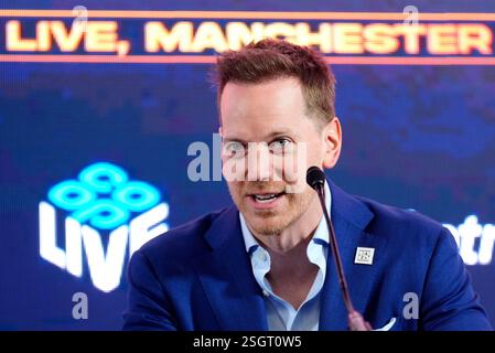 Michael Ridout during a press conference at Glazers Hall, London ...