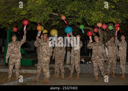Officers and soldiers solve lantern riddles to celebrate the upcoming ...