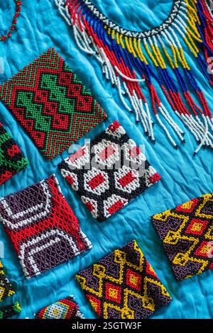 Traditional Indigenous Handicrafts from the Brazilian Amazon Stock ...