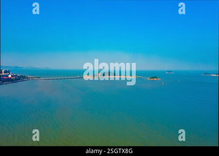 Ocean scenery around Jiuzhou Island, Zhuhai City, Guangdong Province ...
