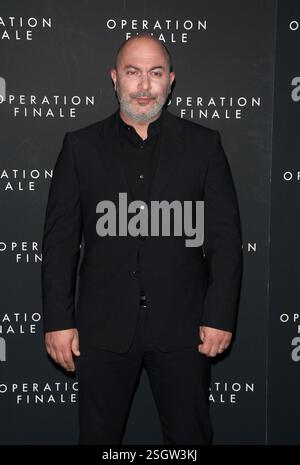 Actor Lior Raz arriving at the premiere of 'Operation Finale' at the ...