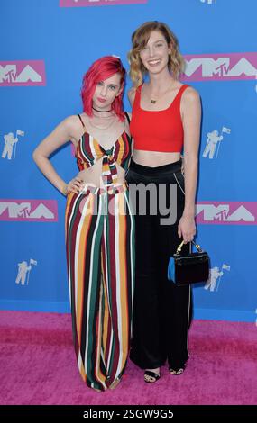Carly Incontro and Erin Gilfoy arriving at the MTV Video Music Awards ...