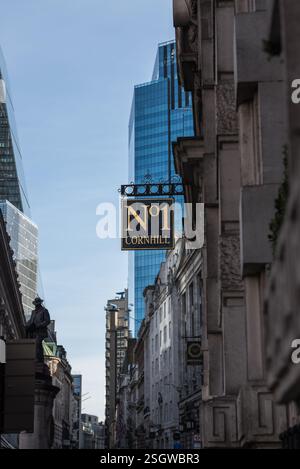 Cornhill EC3 Street Sign, London, England, UK Stock Photo - Alamy