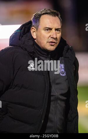 Neil Gibson watching on during Wealdstone Vs Tamworth 04/02/25 Stock ...