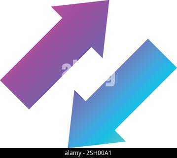 Swap icon web design logo set collection in flat vector Stock Vector ...