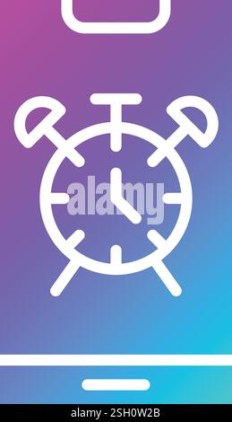 clock icon. minimal and creative icon isolated on white background ...