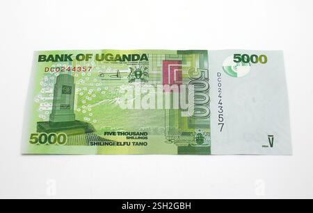 5000 Schilling banknote, Ugandan shilling, UGX, Uganda, East Africa ...