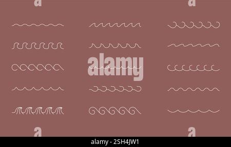 Line wave pattern. Anstract simple linear water, ocean, sea, river ...